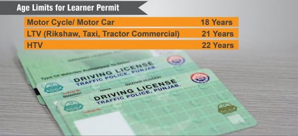Learning, LTV, HTV Driving License Fees in Punjab